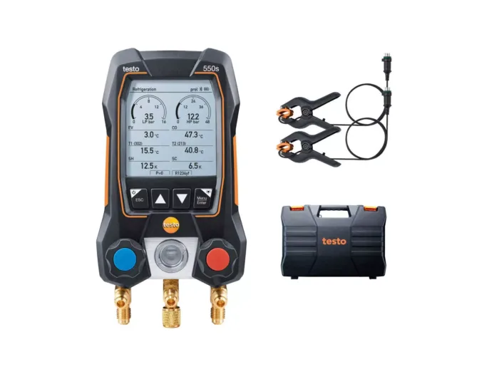 testo 550s – Set Manifold digital Básico son sondas – testo.com.pe